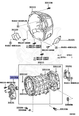 90311-32012 - Toyota - Seal, Oil (for Transmission Front Bearing ...