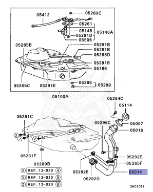 MB503985 - Mitsubishi - Hose, Fuel Filler - Nengun Performance