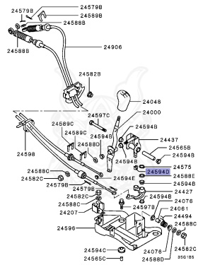 MB307949 - Mitsubishi - Bushing, Gearshift Link - Nengun Performance
