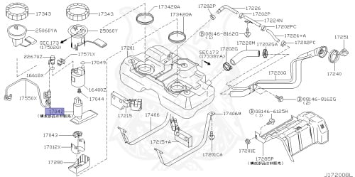 17042-8H301 - Nissan - Fuel Pump, In Tank - Nengun Performance