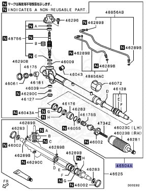 4410A140 - Mitsubishi - Gear & Link Assy, P / S - Nengun Performance