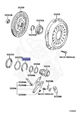 90520-75001 - Toyota - Snap Ring Release Bearing Shaft - Nengun Performance