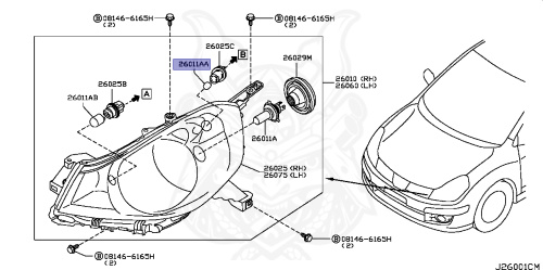 26261-89965 - Nissan - Bulb - Nengun Performance