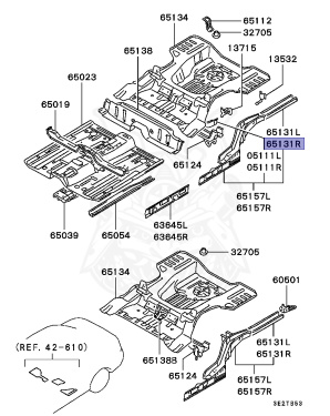 MB945164 - Mitsubishi - Extension, Rr Floor Sidemember, Rh - Nengun ...