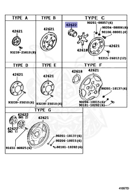 42622-36040 - Toyota - Holder, Wheel Cap - Nengun Performance