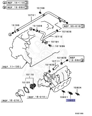 MD149338 - Mitsubishi - Sensor Unit, Water Temperature - Nengun Performance