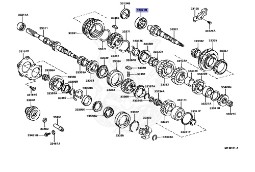90366-32002 - Toyota - Bearing (for Output Shaft Front) - Nengun ...
