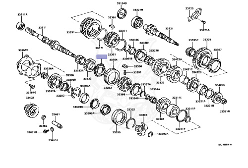33039-12010 - Toyota - Ring Set, Synchronizer, No.3 - Nengun Performance
