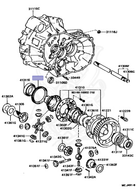 33481-20130 - Toyota - Gear, Speedometer Drive (mtm) - Nengun Performance