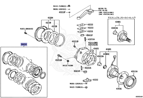 04434-60031 - Toyota - Gasket Kit, Front Axle Overhaul - Nengun Performance