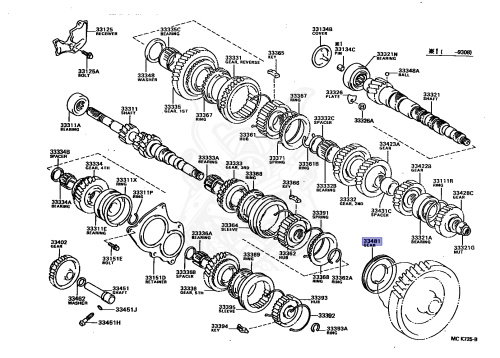33481-16050 - Toyota - Drive Gear, Speedometer - Nengun Performance