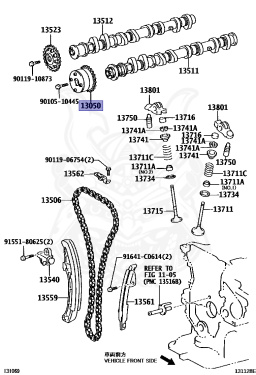 13050-21060 - Toyota - Gear Assy, Camshaft Timing - Nengun Performance