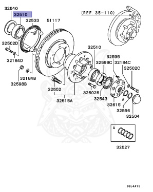 MB092749 - Mitsubishi - Bearing, Fr Wheel Hub - Nengun Performance