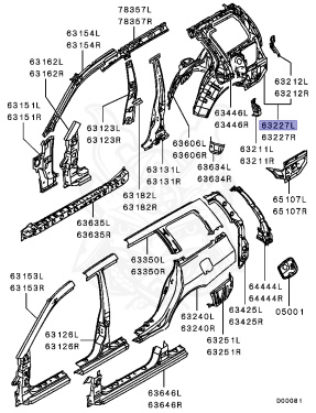 5301B407 - Mitsubishi - Panel, Qtr, Inr Lh - Nengun Performance