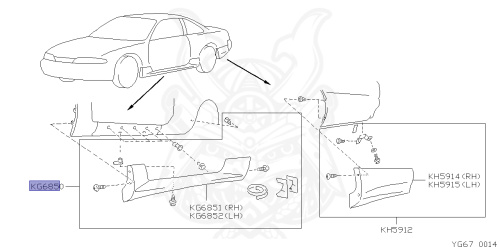 G6850-80F50 - Nissan - Sill Protector Kit - Nengun Performance