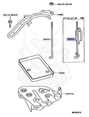 74451-30060 - Toyota - Bolt, Battery Clamp - Nengun Performance