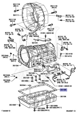 35168-60010 - Toyota - Gasket, Automatic Transmission Oil Pan - Nengun ...