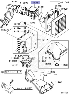 MD336503 - Mitsubishi - Sensor, Air Cleaner Air Flow - Nengun Performance
