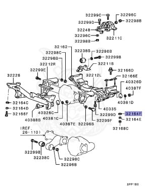 MF450007 - Mitsubishi - Washer, Rr Susp Crossmember - Nengun Performance