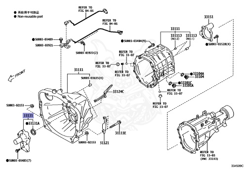 SU003-03853 - Toyota - Retainer, Bearing, Front (mtm) - Nengun Performance