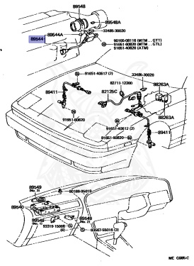 89544-14020 - Toyota - Sensor, Skid Control - Nengun Performance