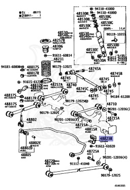 48832-12030 - Toyota - Cover, Stabilizer Link(for Rear) - Nengun ...
