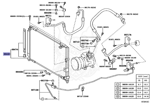 88460-22560 - Toyota - Condenser Assy, Cooler - Nengun Performance