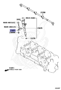 23695-33010 - Toyota - Clamp, Nozzle Holder, No.1 - Nengun Performance