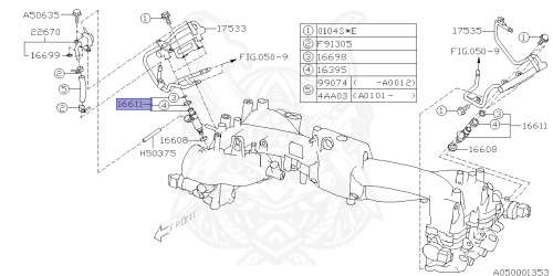 16611AA510 - Subaru - Injector Sub-Assembly - Nengun Performance
