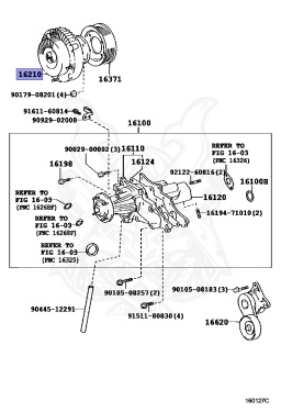 16210-46051 - Toyota - Coupling Assy, Fluid - Nengun Performance