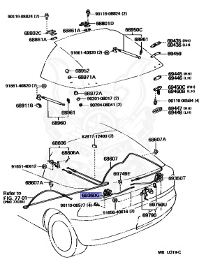 69360-18010 - Toyota - Lock Assy, Back Door, Lh - Nengun Performance
