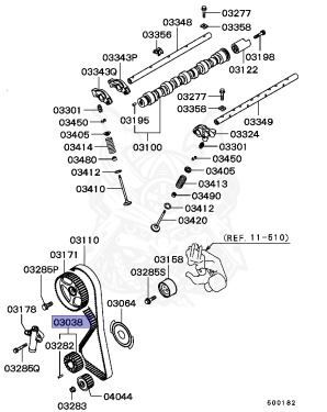 MD326852 - Mitsubishi - Sprocket, Crankshaft Camshaft Drive - Nengun ...