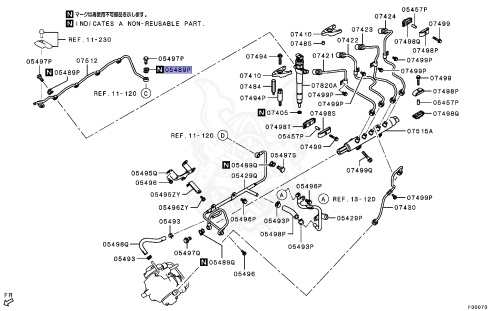 1428A050 - Mitsubishi - Gasket, Fuel Line - Nengun Performance