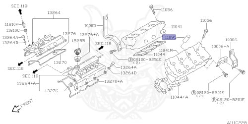 11095-31U00 - Nissan - Spark Plug Tube - Nengun Performance