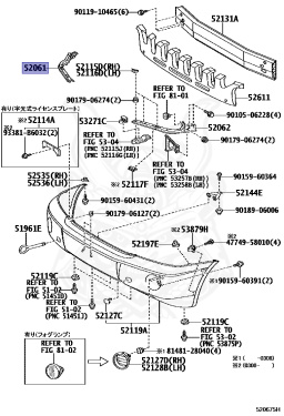 52061-48010 - Toyota - Support Sub-assy, Front Bumper Side, Rh - Nengun ...