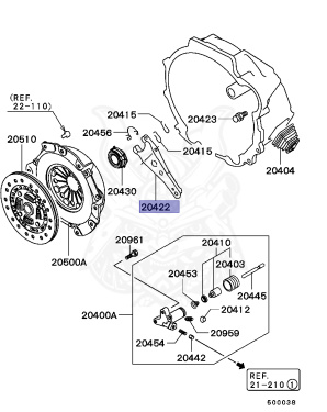 ME580550 - Mitsubishi - Fork, Clutch Release - Nengun Performance