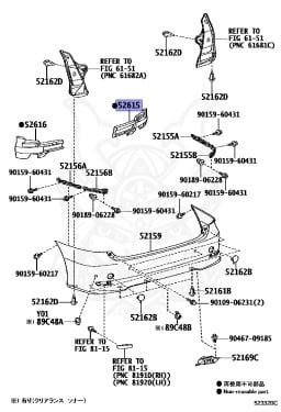 52615-28051 - Toyota - Absorber, Rear Bumper Energy - Nengun Performance