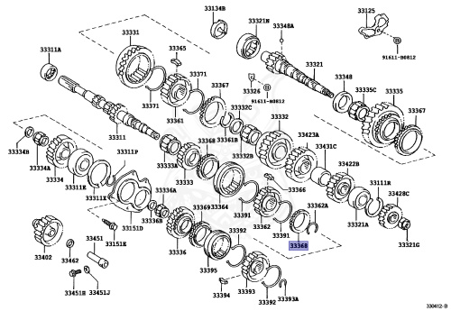33368-12060 - Toyota - Ring, Synchronizer, No.2 - Nengun Performance