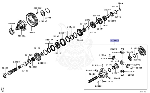 3560A003 - Mitsubishi - DIFFERENTIAL & GEAR ASSY,M/T - Nengun Performance