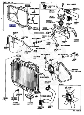 16712-28040 - Toyota - Shroud, Fan, No.2 - Nengun Performance
