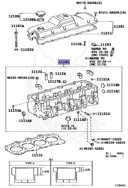 11101-69126 - Toyota - Cylinder Head Sub-assy - Nengun Performance