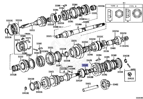 33346-35010 - Toyota - Washer, 5th Gear Thrust - Nengun Performance