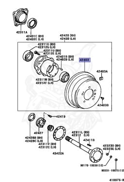 42431-60250 - Toyota - Drum Sub-assy, Rear Brake - Nengun Performance
