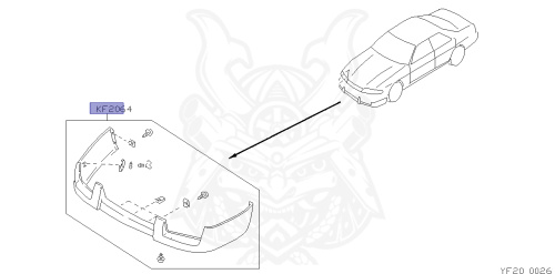 K6010-26U15 - Nissan - BUMPER PROTECTOR FR SET - Nengun Performance