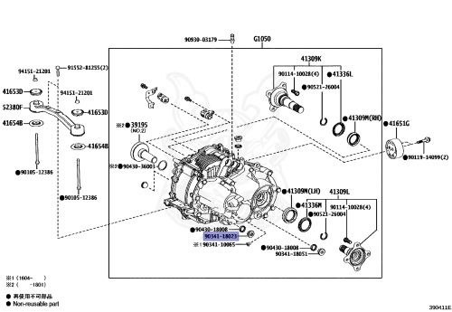 90341-18023 - Toyota - Plug (for Manual Transmission Filler) - Nengun ...