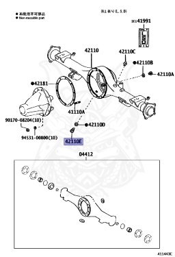 90341-18040 - Toyota - Plug (for Rear Axle Housing Drain) - Nengun ...
