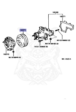 16371-17010 - Toyota - Pulley, Fan - Nengun Performance