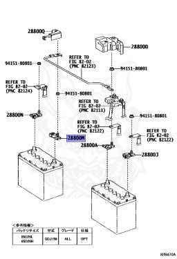 82675-60020 - Toyota - Terminal, Battery Positive - Nengun Performance