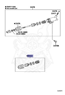 04313-28020 - Toyota - Cylinder Kit, Clutch Release - Nengun Performance