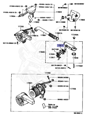 17812-31010 - Toyota - Filter, Air Cleaner, No.2 - Nengun Performance